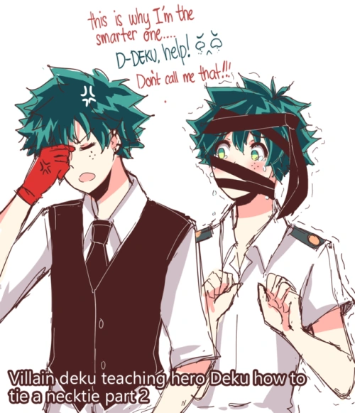 Teaching Deku to tie a tie... | Fandom