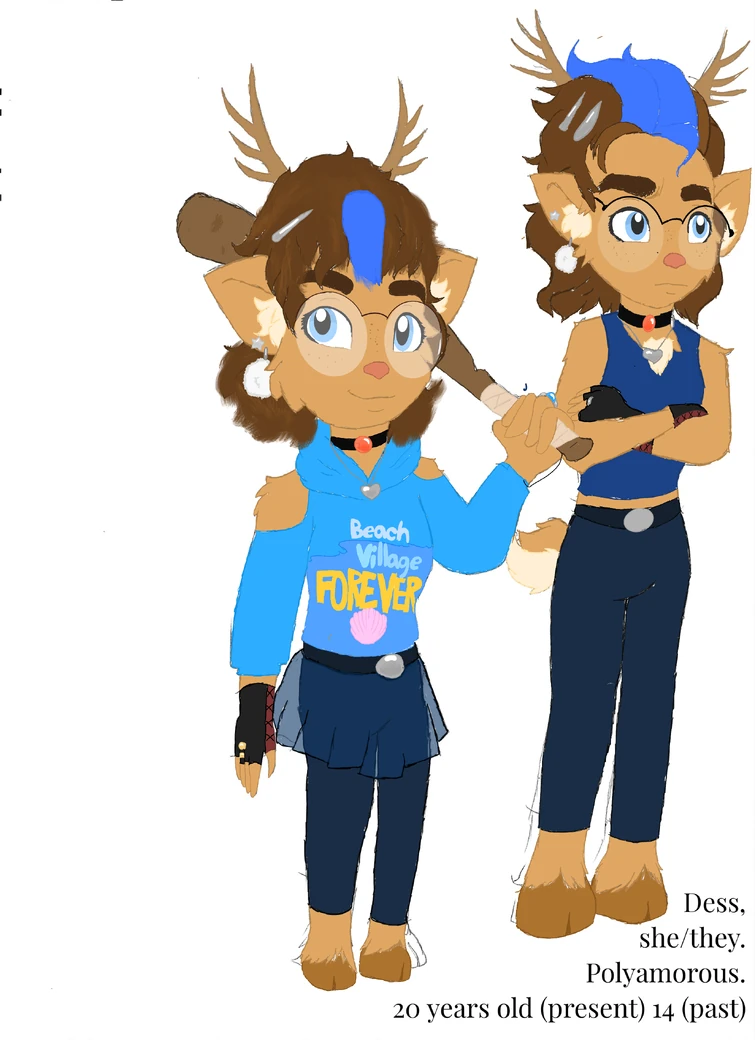 Some art I made of Noelle and Dess | Fandom