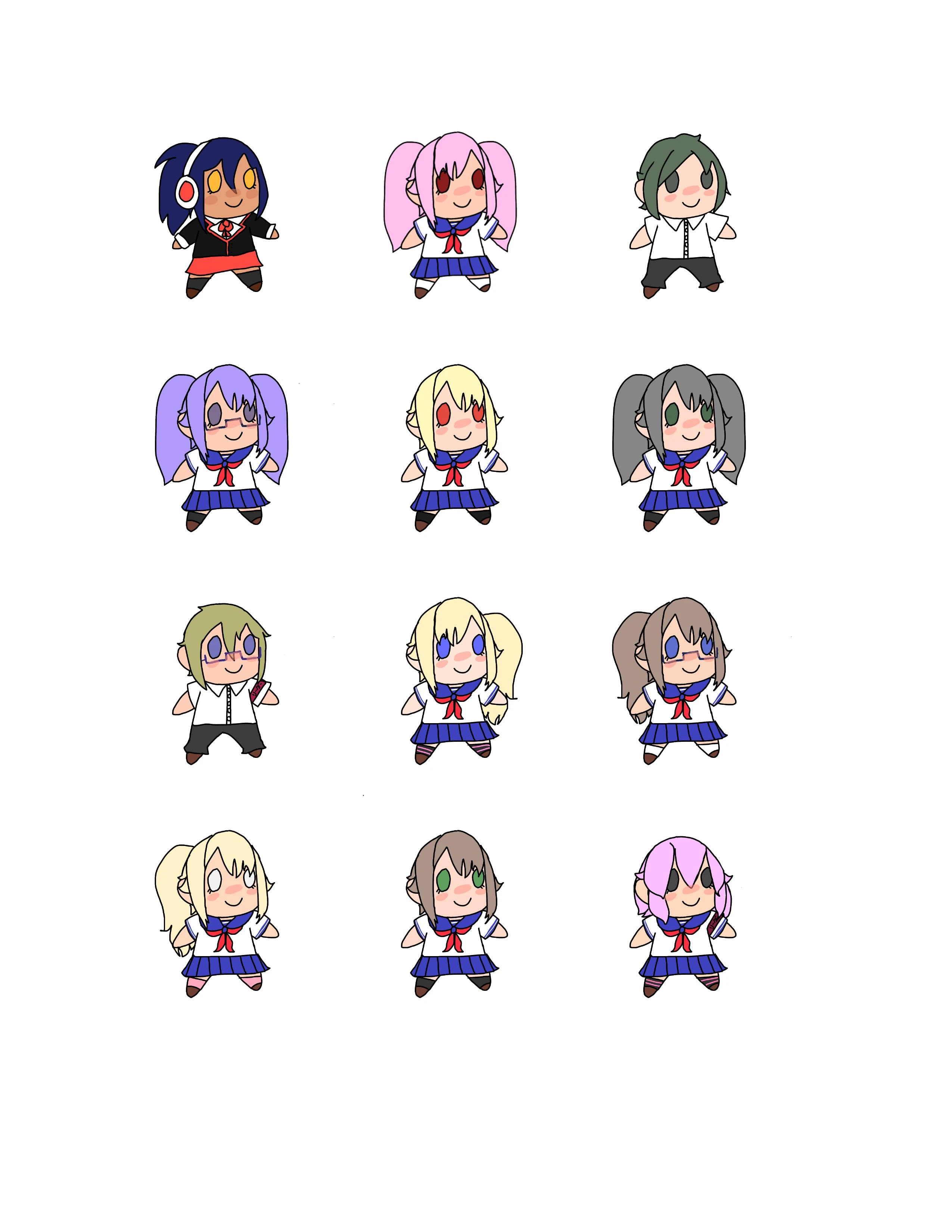 I FINISHED CHIBIS OF EVERY SGS STUDENT WOOOO! | Fandom