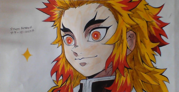 Rengoku drawing (Happy birthday!!!) | Fandom
