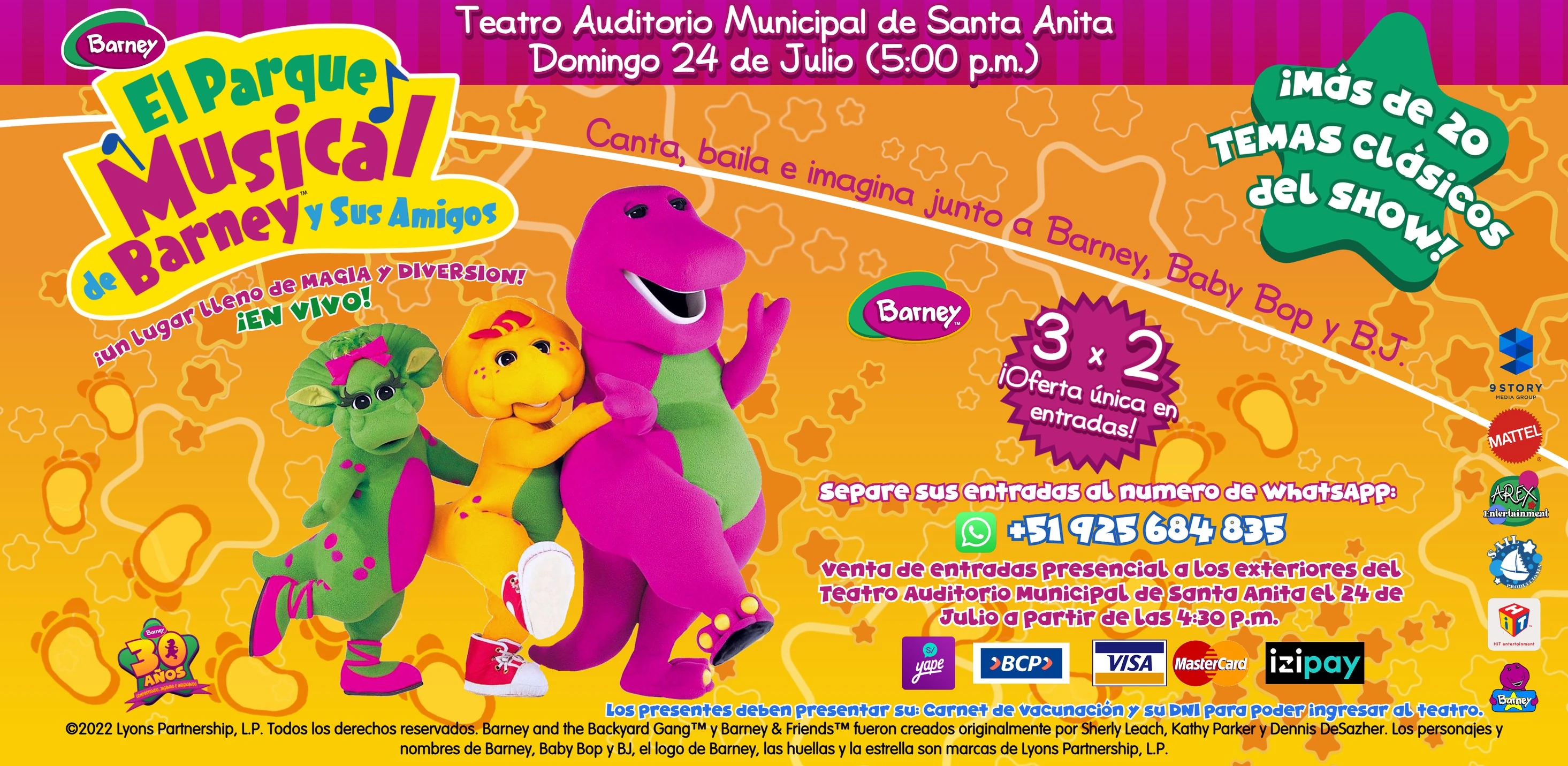 El Parque Musical de Barney y Sus Amigos (2022) in Peru by Sail ...
