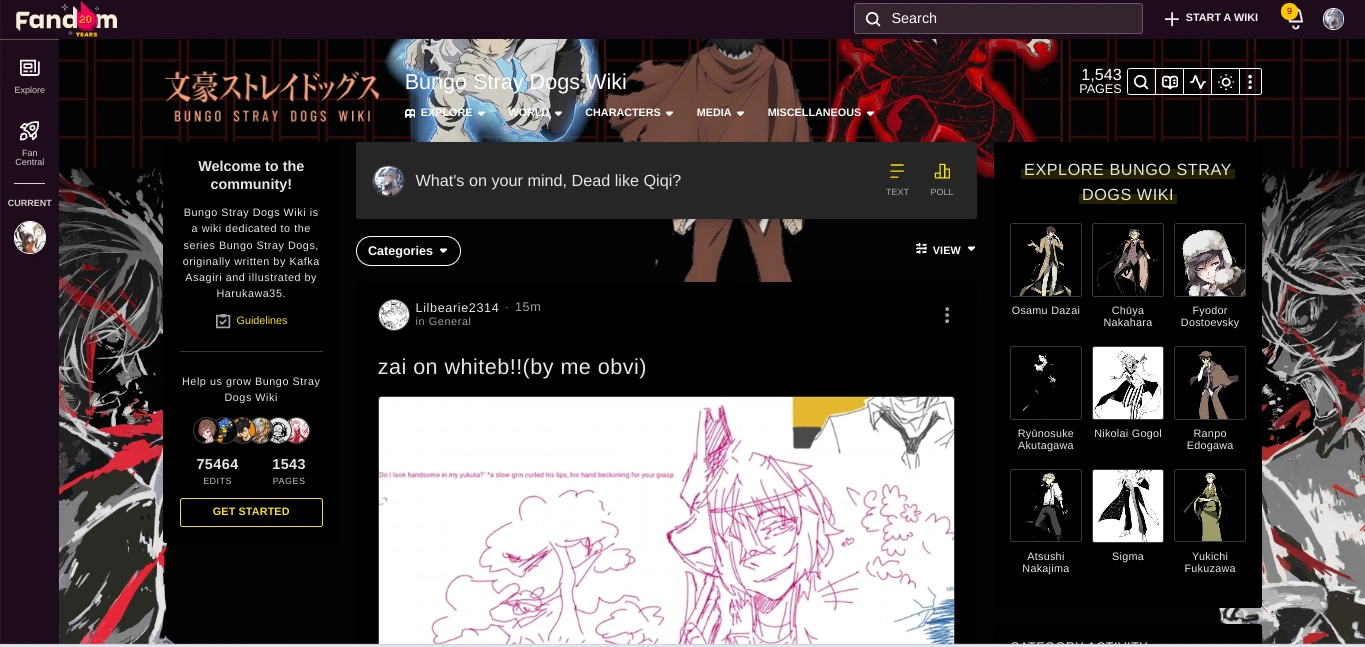BRO DID FANDOM GET AN UPDATE OR SMTH CAUSE MY PAGE LOOKS SO DIFFERENT ...