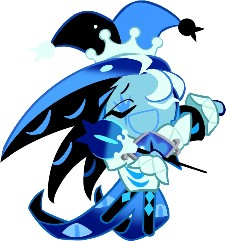 " Tis I! The one and only Jester of Deceit.. Shadow Milk Cookie!!! " - 💙👁️🖤🍪 | Fandom