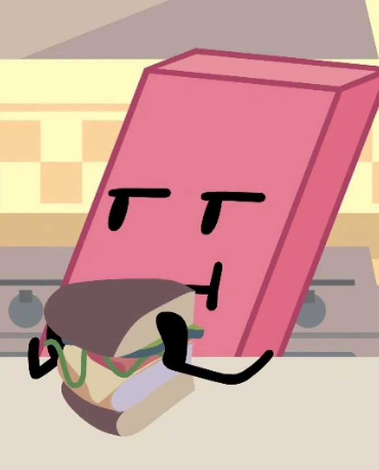 eraser's the only one who would canonically eat this stale ass burger ...