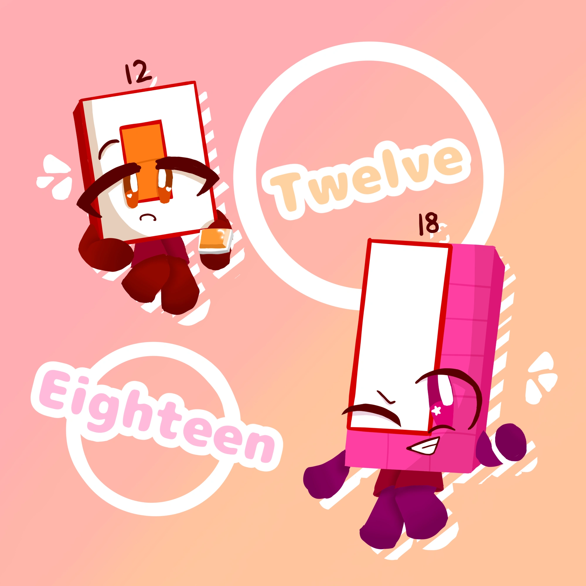 Here comes my sibling obsession again (12 and 18 art again hhh) | Fandom