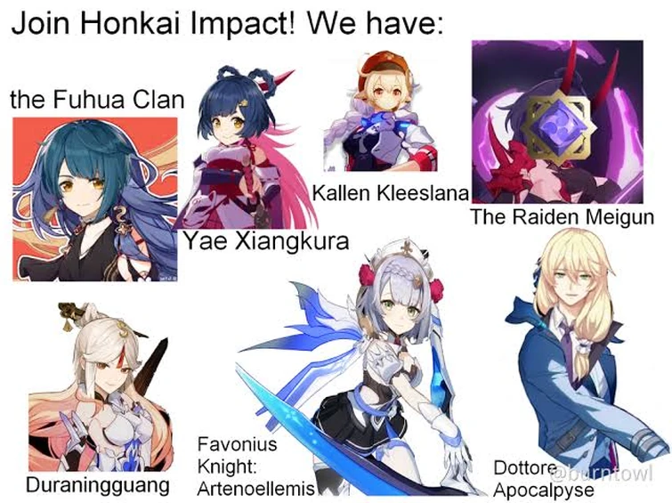 Your daily dose of Honkai X Genshin Memes | Fandom