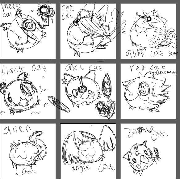 so yeah i made a new art making every type of a basic cat except for ...
