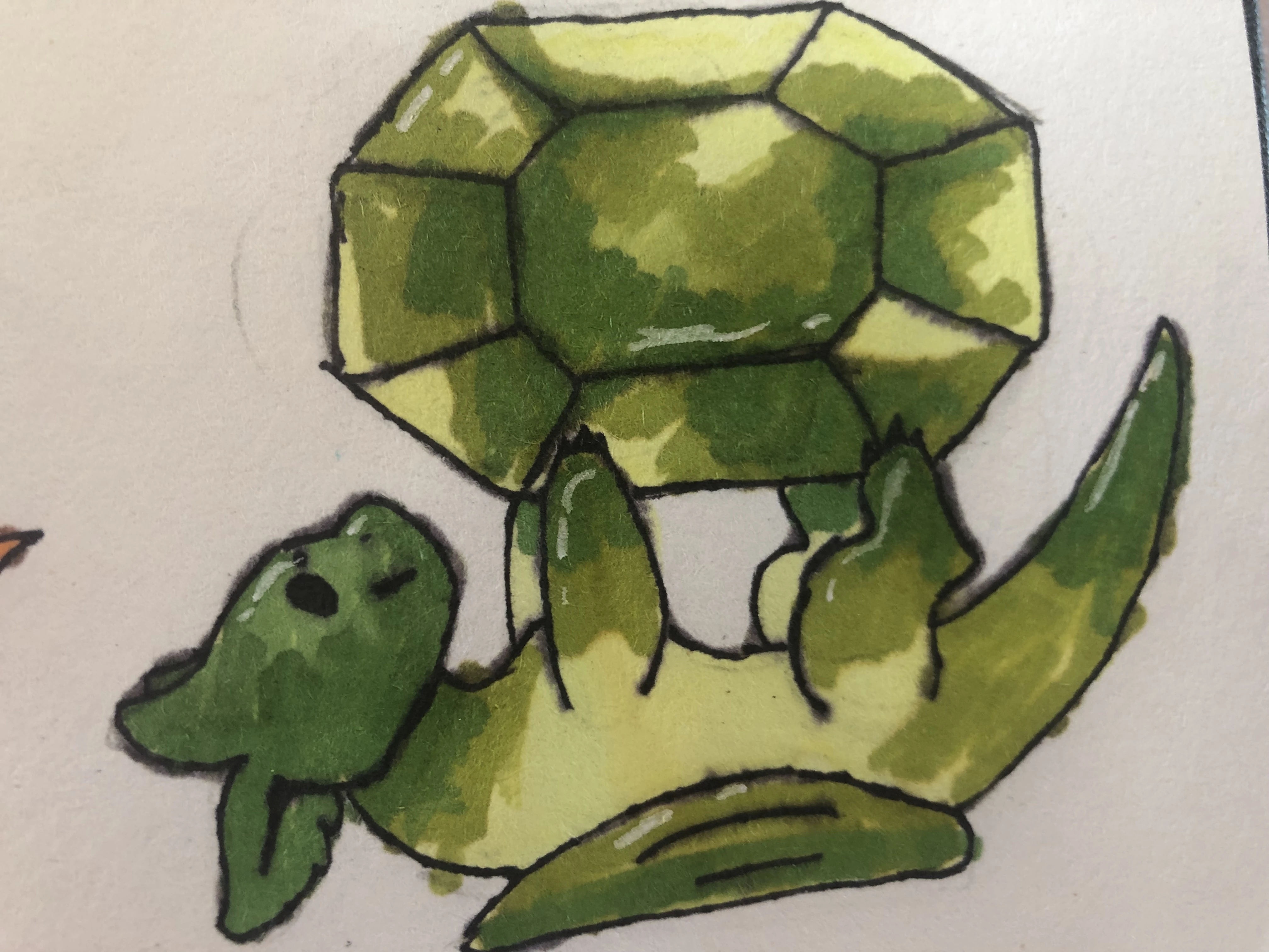 Pt 9 of drawing birthstones as dragons: Peridot/ August | Fandom