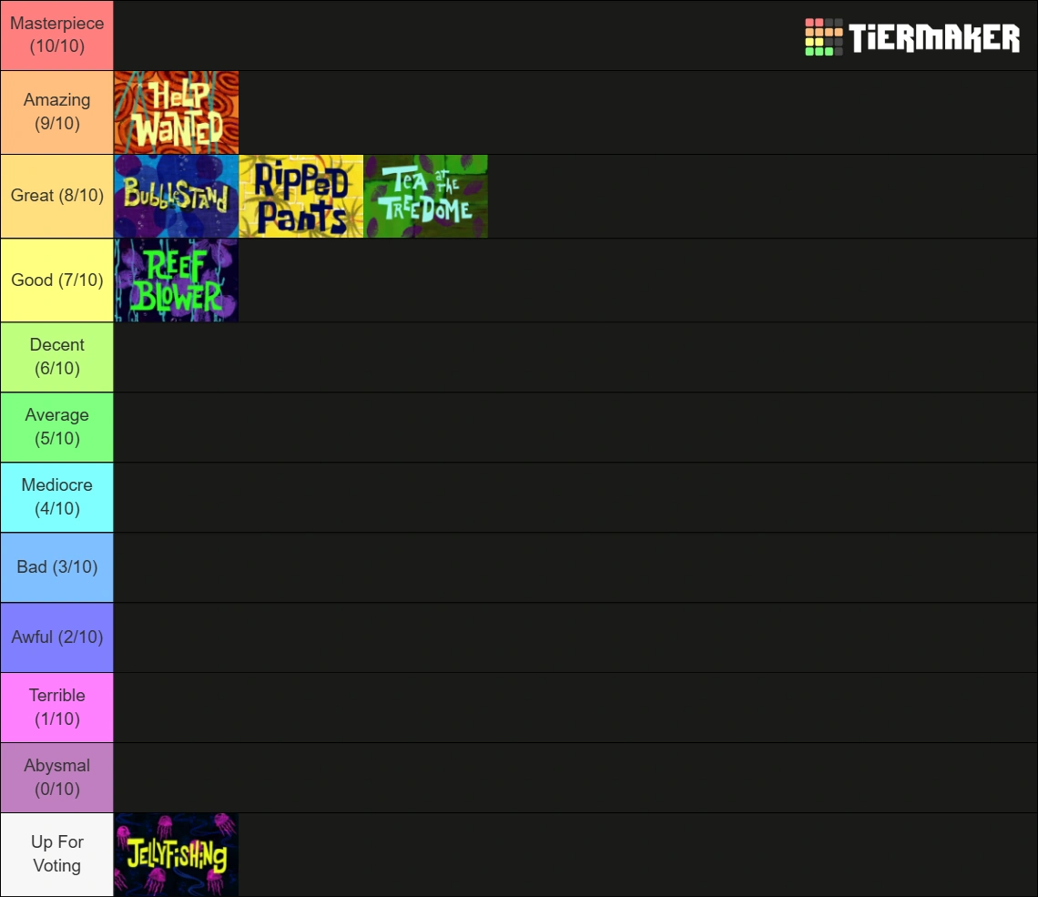 SpongeBob Season 1 Voting Game #6 | Fandom