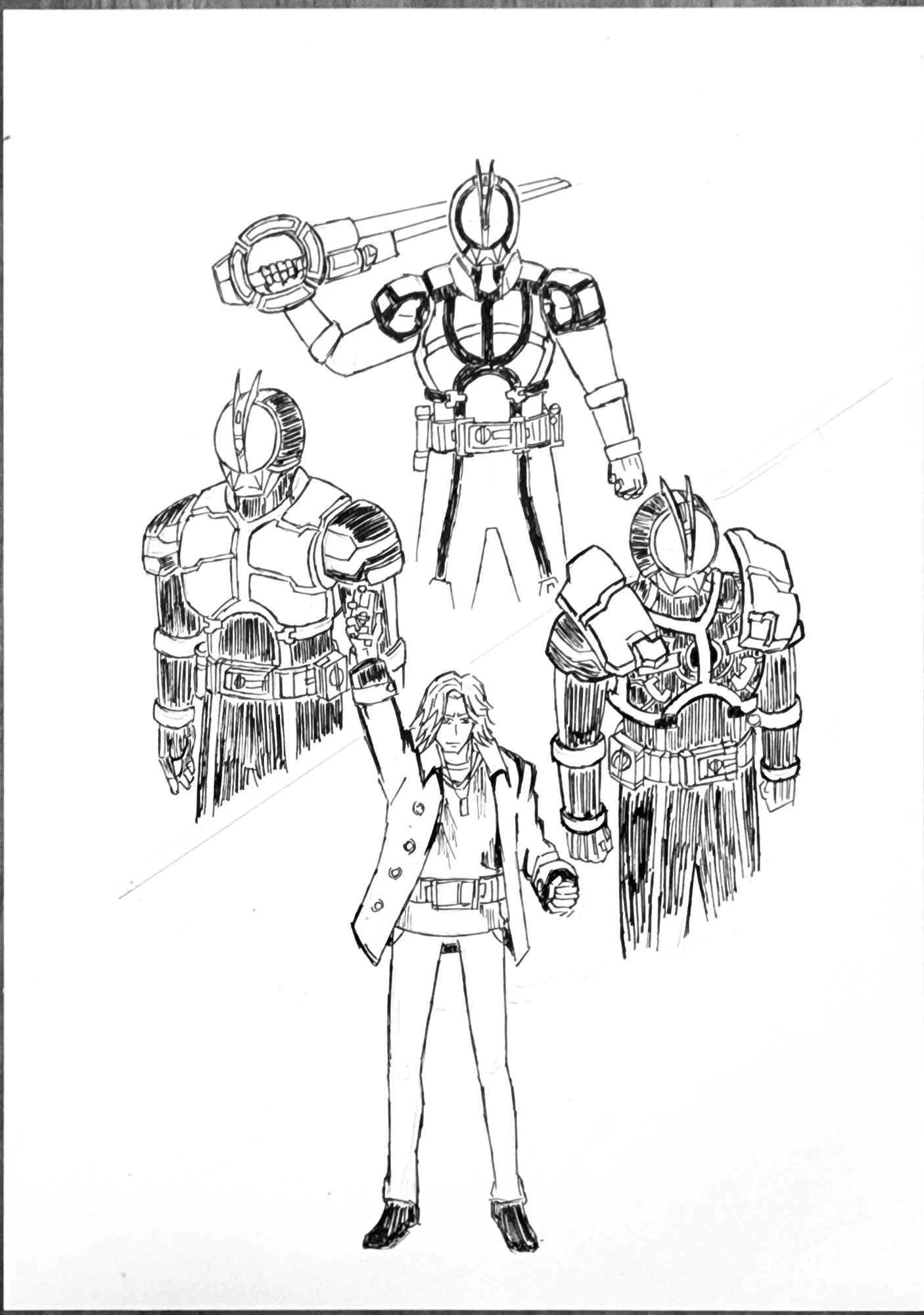 To all Kamen Rider fans. Kamen Rider Faiz 20th Aniversary fan art! | Fandom
