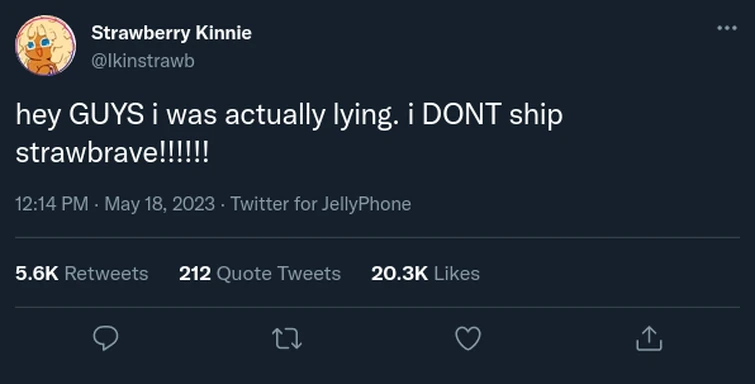 true or false: I ship StrawBrave | Fandom
