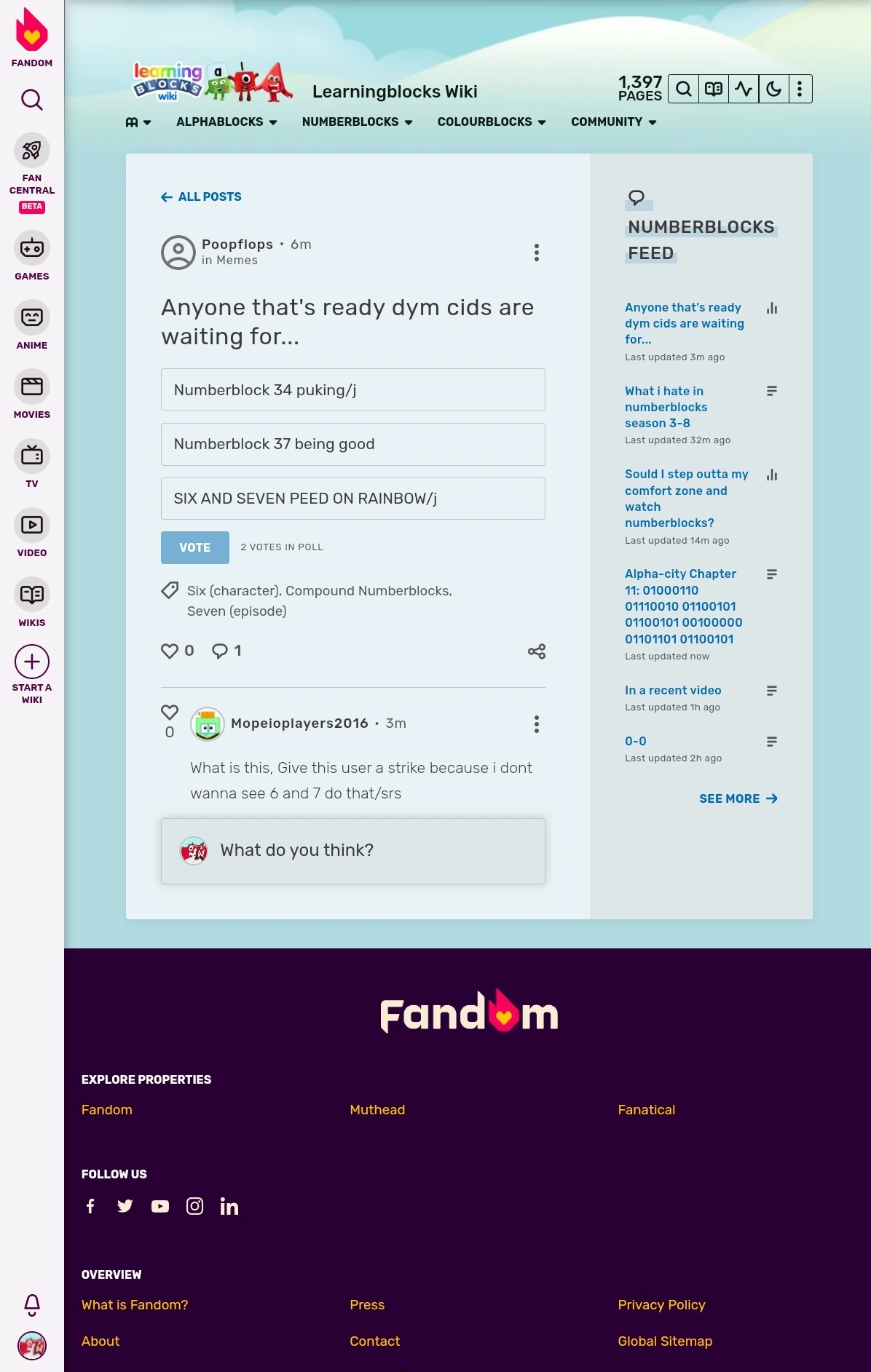 Rulebreak report! | Fandom