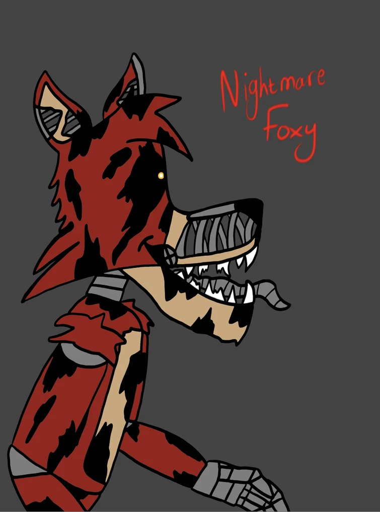 Nightmare foxy drawing | Fandom