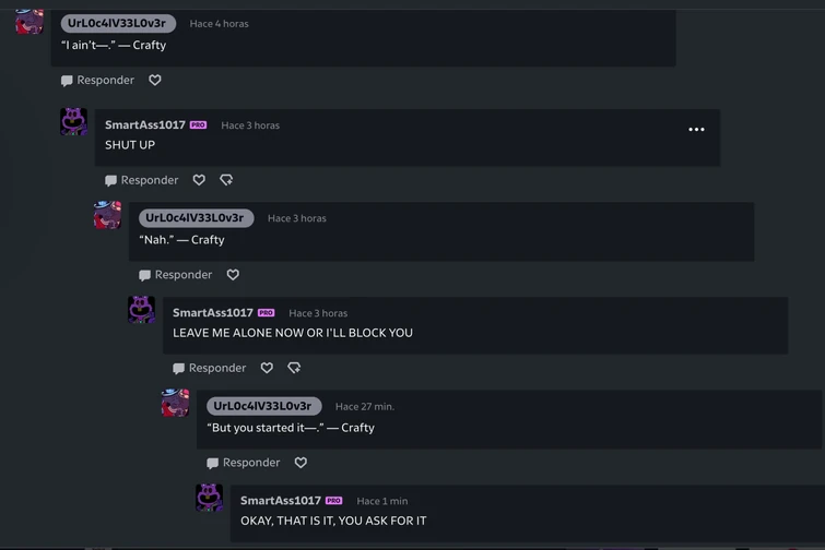 “Hey, so. I found this user on deviantart and wtf is wrong with him ...