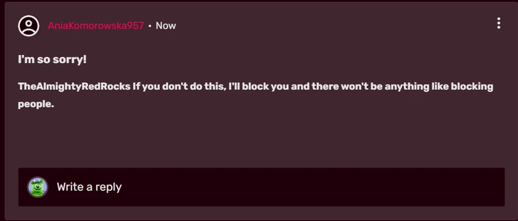 Can somebody block this person already | Fandom