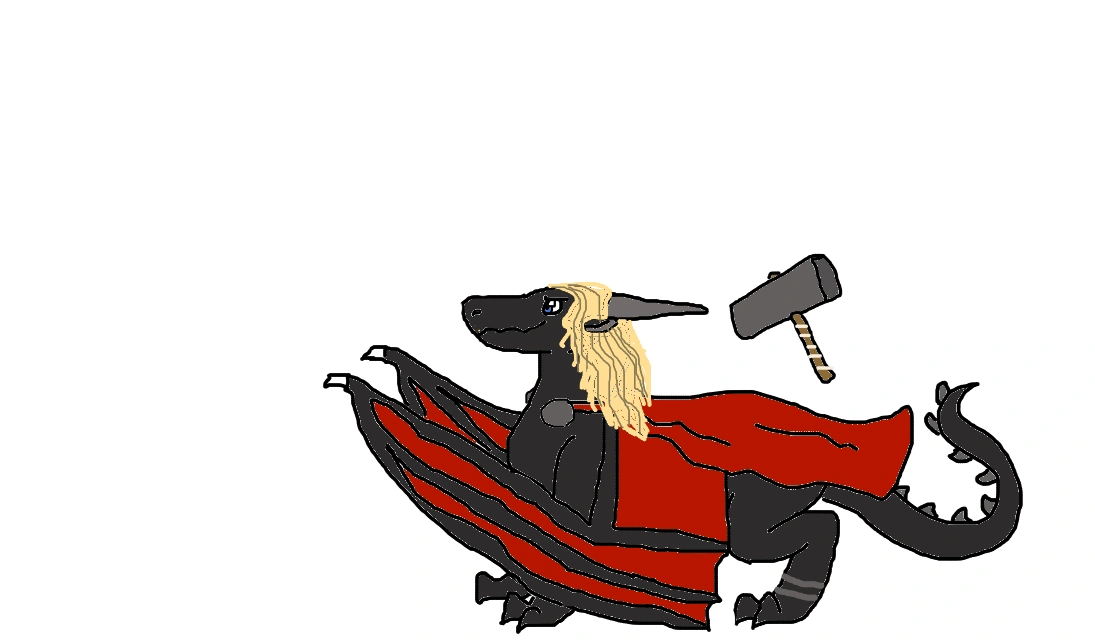 Thor as a dragon (Tw for a hammer, I dunno.) | Fandom