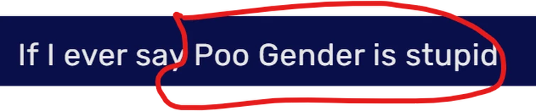 If I ever say Poo Gender is stupid | Fandom