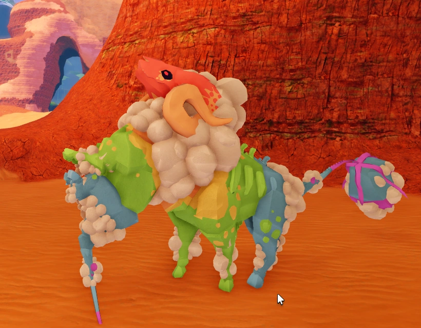 rainbow cloud cottol with 2 bodys 8 legs and 2 tails | Fandom