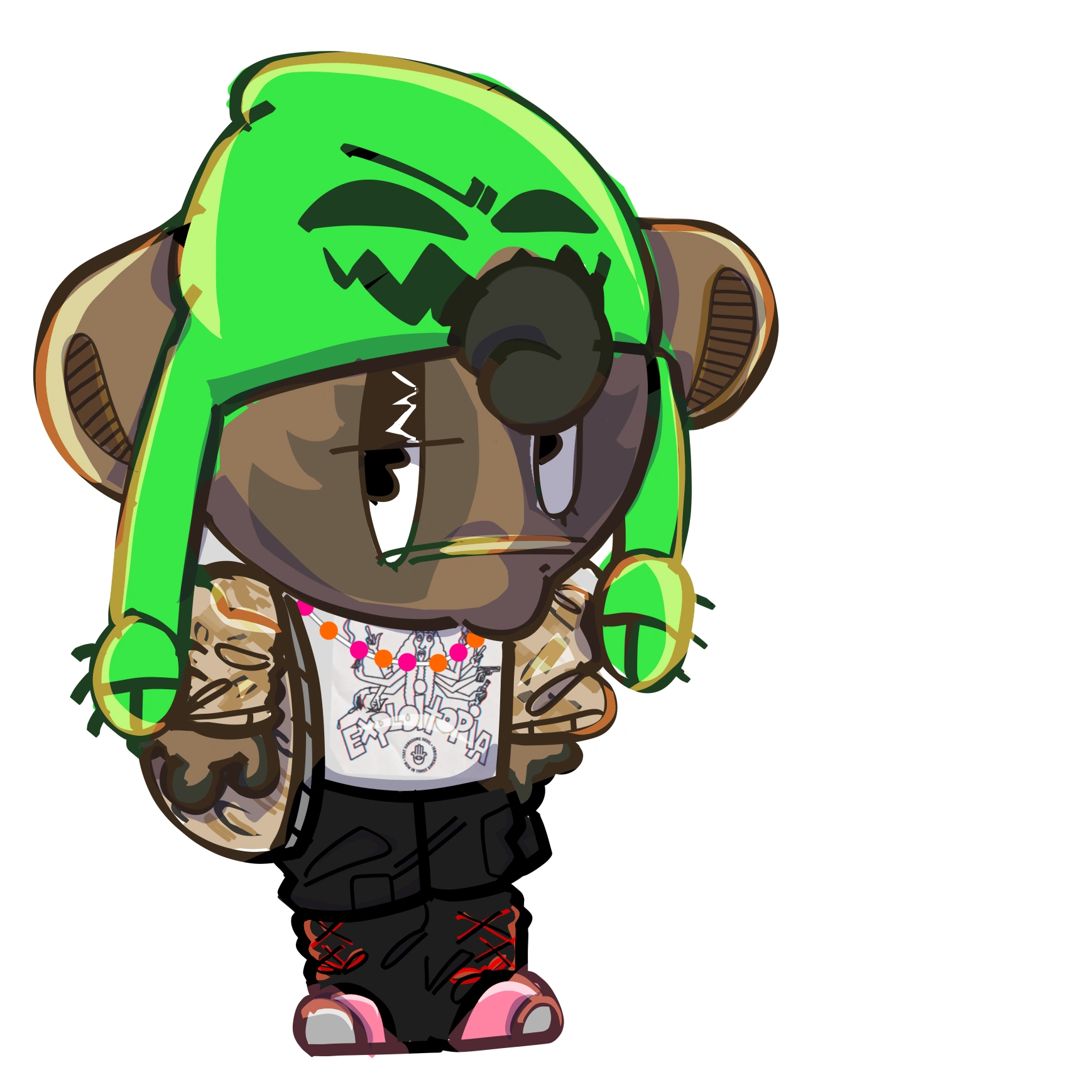 I drew dapper bear in the outfit I wore the other day | Fandom