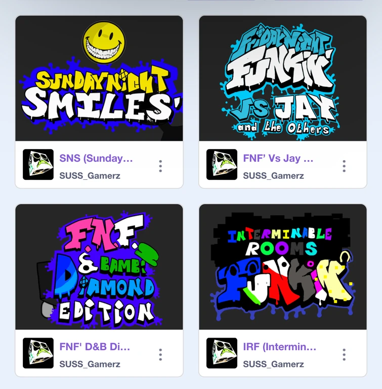 All my current Fnf mod logos | Fandom