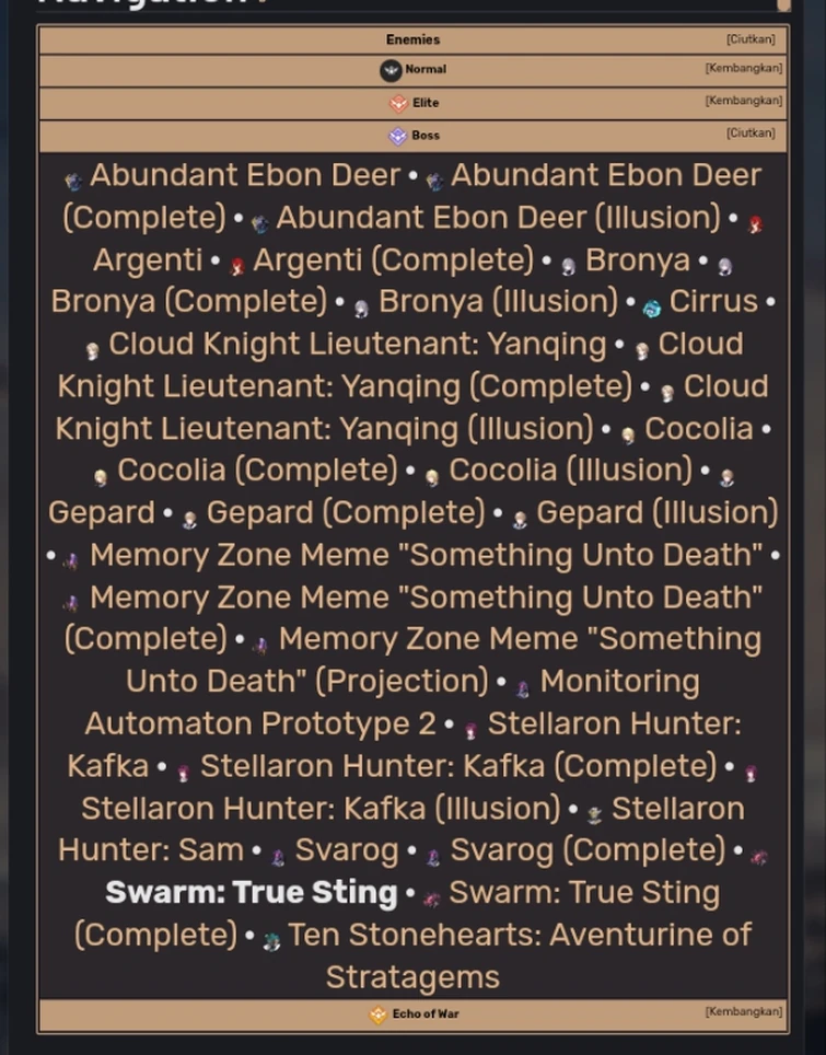 My thoughts on bosses navbox | Fandom