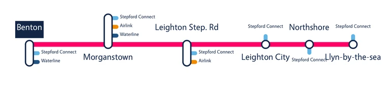 Route map part 1:R085(Benton to Llyn-by-the-sea via Morganstown) on ...