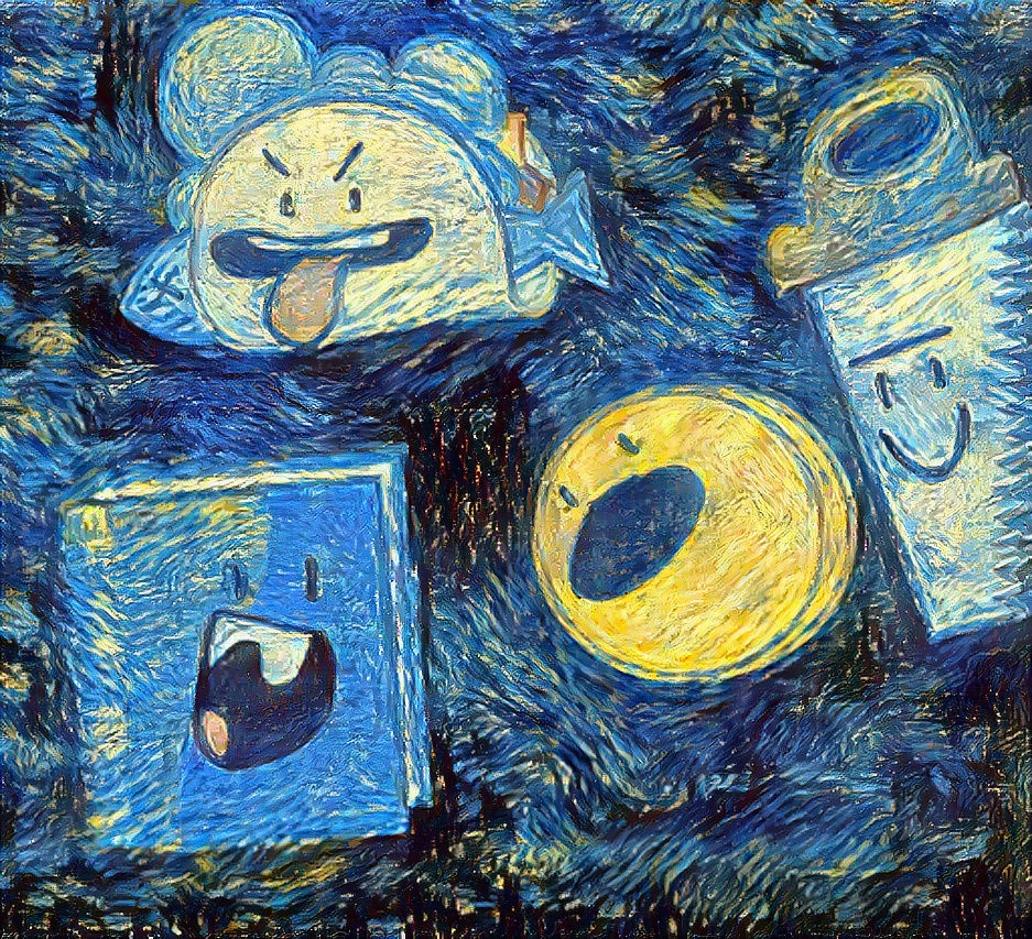 IDFB intro Poses in the style of "Starry Night" | Fandom