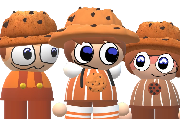 Cooki and Both of his Old Designs (But kinda Remastered) in one Image ...