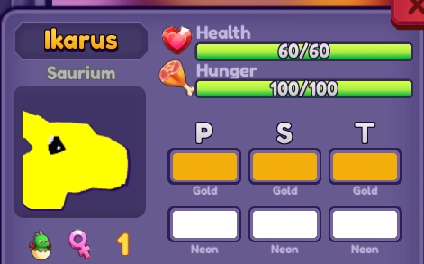 finally, pure gold neon saur | Fandom