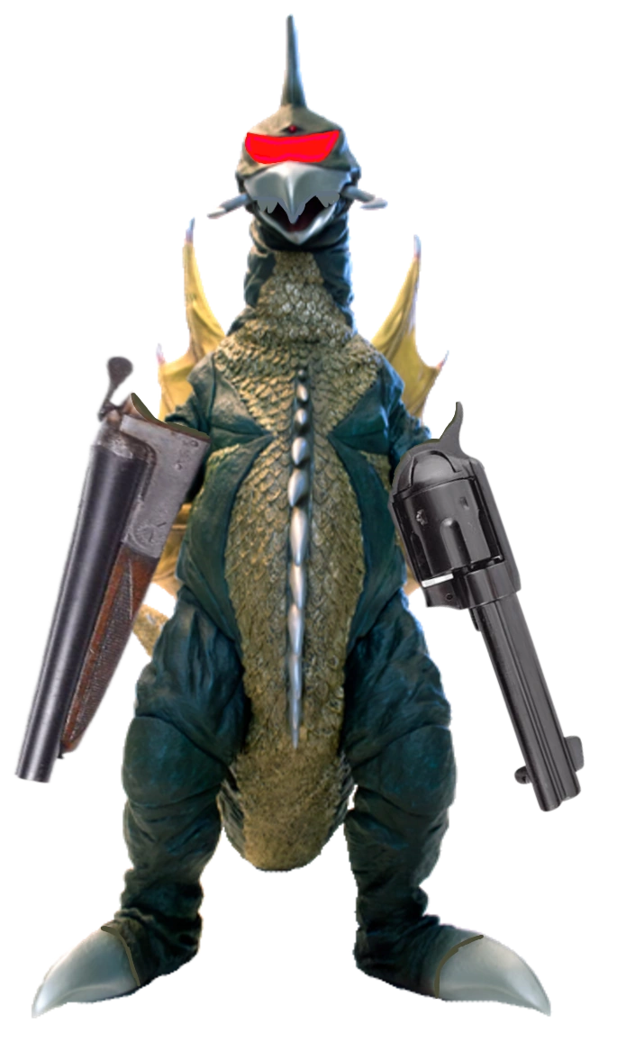 serious gun hands gigan | Fandom