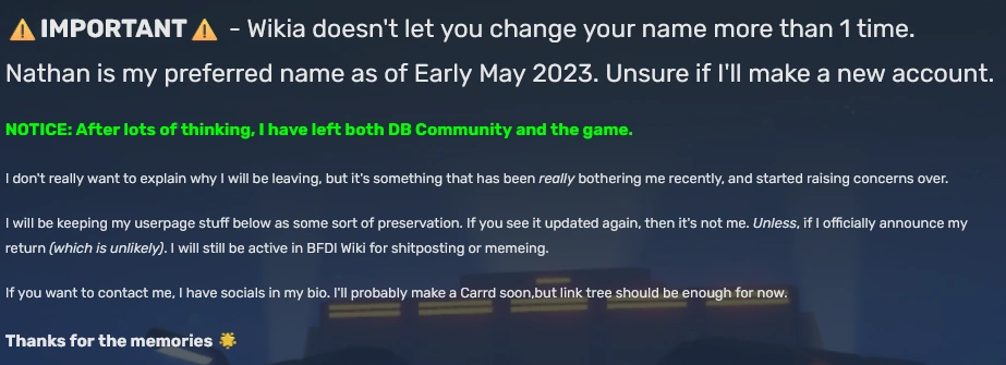 time to go now. | Fandom