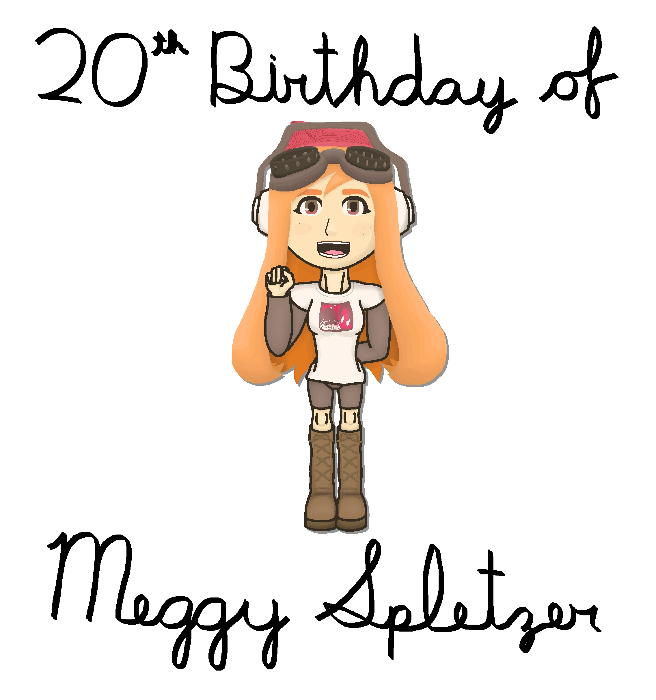 SMG4 Fan Art: 20th Birthday of Meggy Spletzer | Fandom