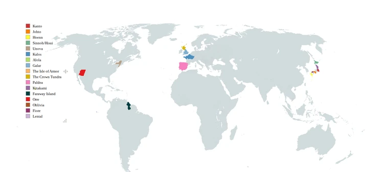 Pokemon to real life world map | Fandom