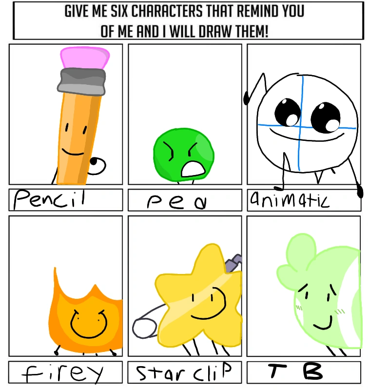 pencil pea animatic firey star clip and tennis ball | Fandom