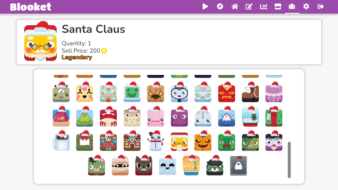 So you wanted to see Santa in Blooket with a Santa hat... | Fandom