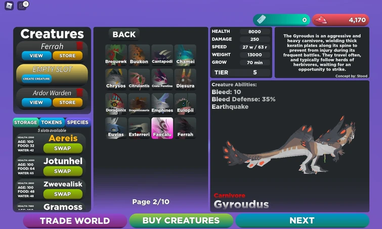 I need a picture of gyroudus in menu | Fandom