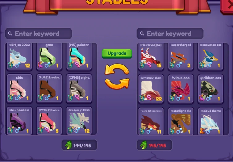 taking offers on my whole inventory (dragons, accessories, potions ...