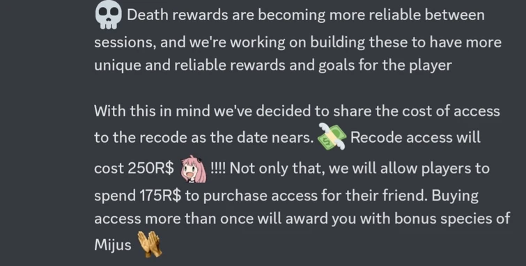 Recode Access cost less than 500 now | Fandom