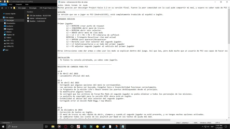 Project Kaizo (mod de GTA San Andreas parcialmente perdido; Año ...