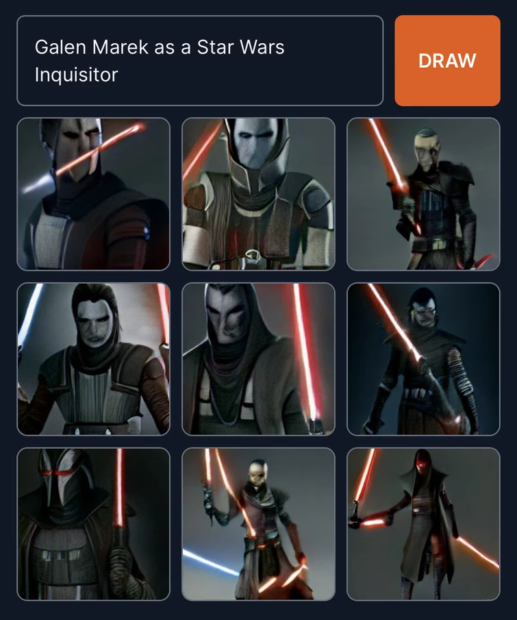 AI Generated Images of Star Wars thread | Fandom