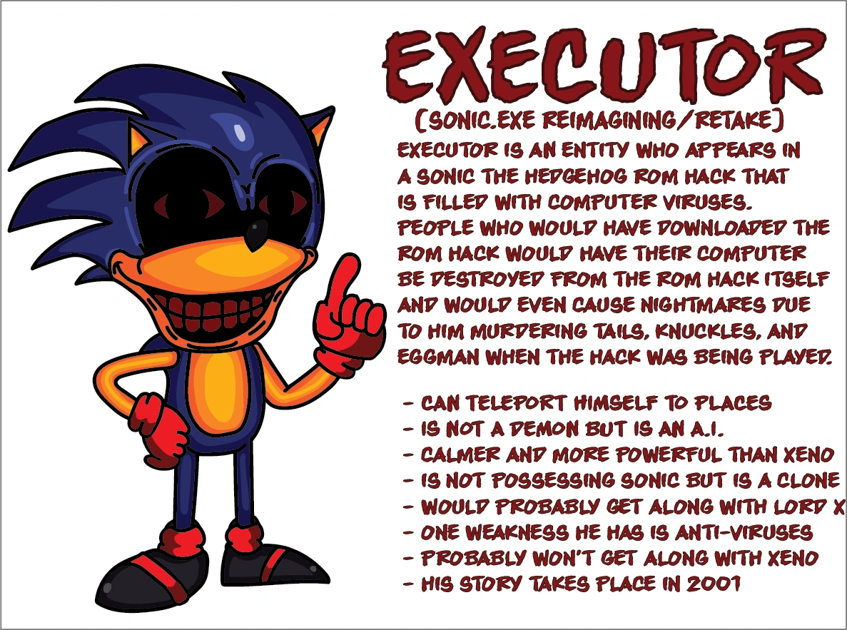 decided to make my own reimagining/retake of Sonic.exe. His name is ...