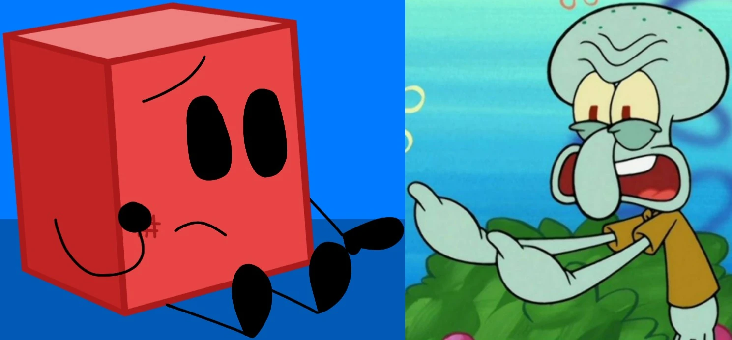 Squidward angrily scolding Blocky (TBAOBFDI) | Fandom