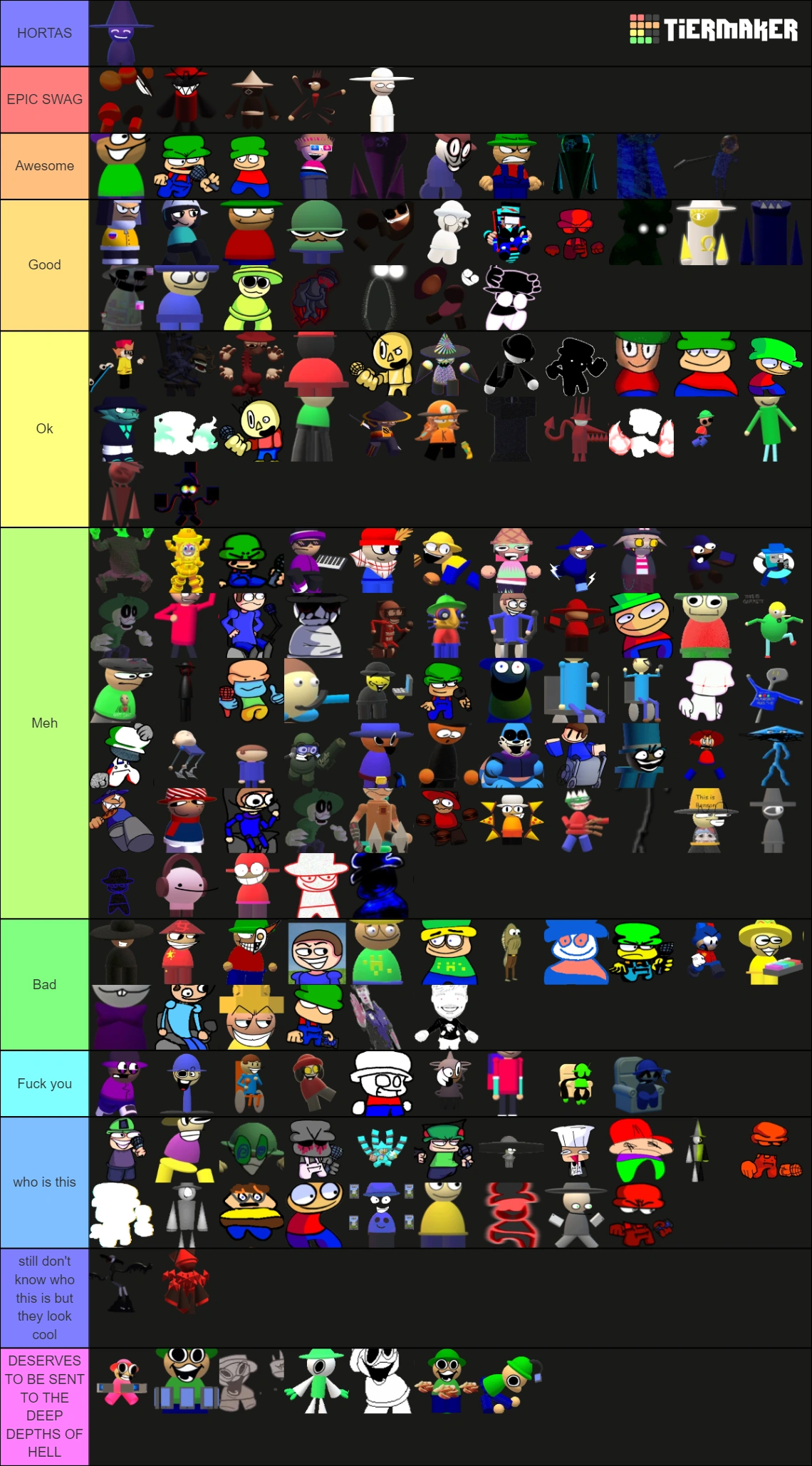 DnB tierlist | Fandom