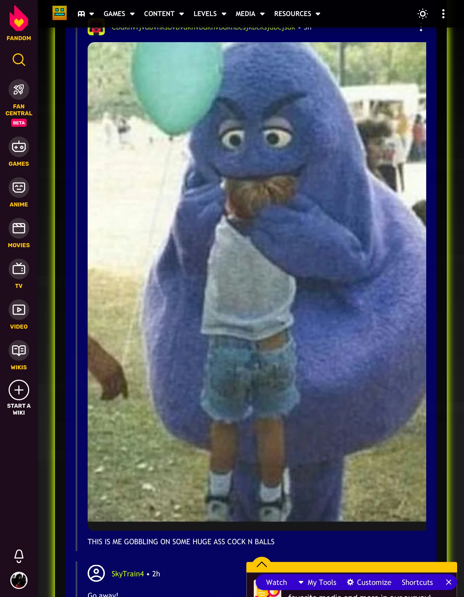 This spammer is devious asf | Fandom