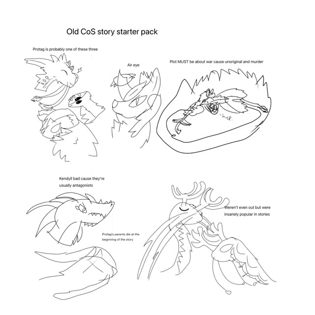 Old CoS story starter pack (By old I mean when Running Wild was a thing ...