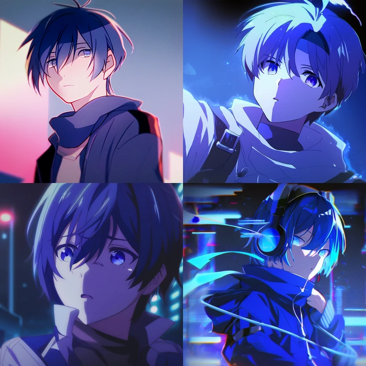 Art done by a Ai of Miku, An, Toya, Rin, Len, Kaito and Akito | Fandom