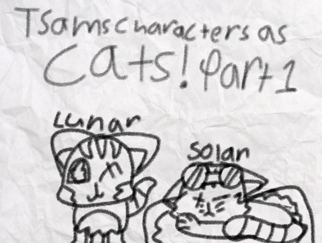 King Solar and Bean Lord Lunar as cats!
