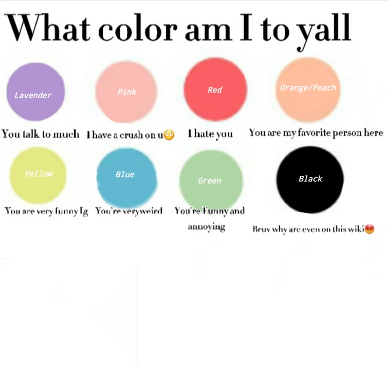 what color am i to y'all | Fandom