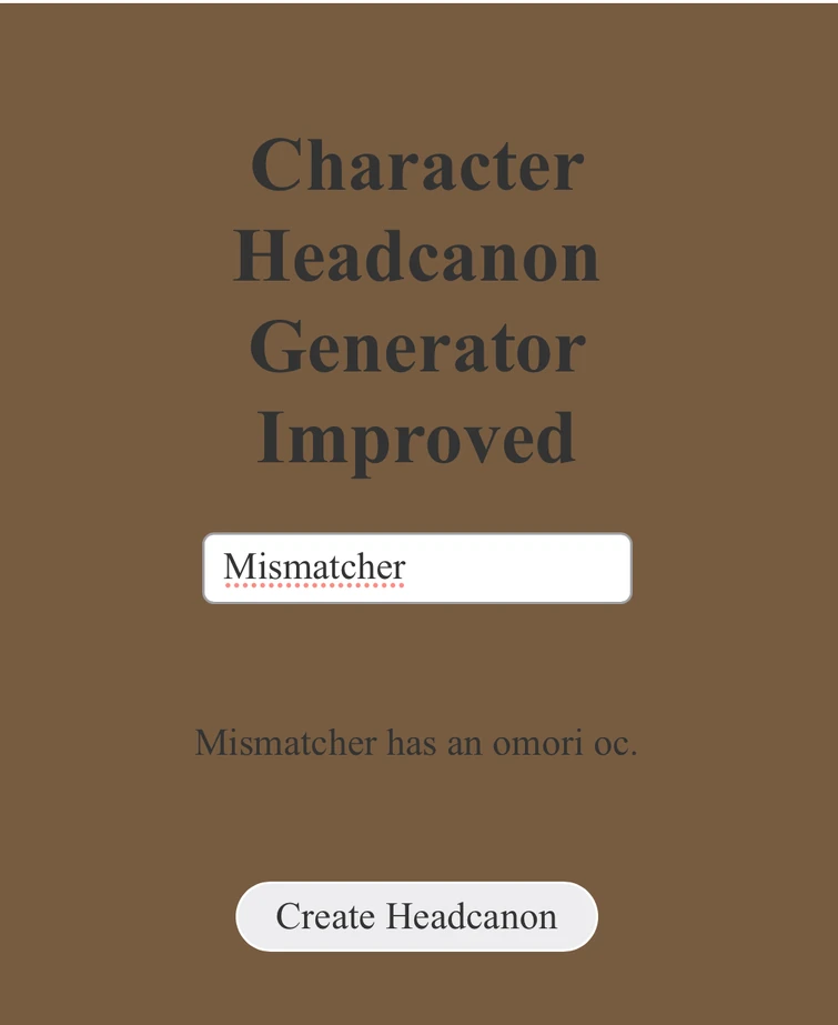 Headcanon generator trend (Anderson’s plan) | Fandom