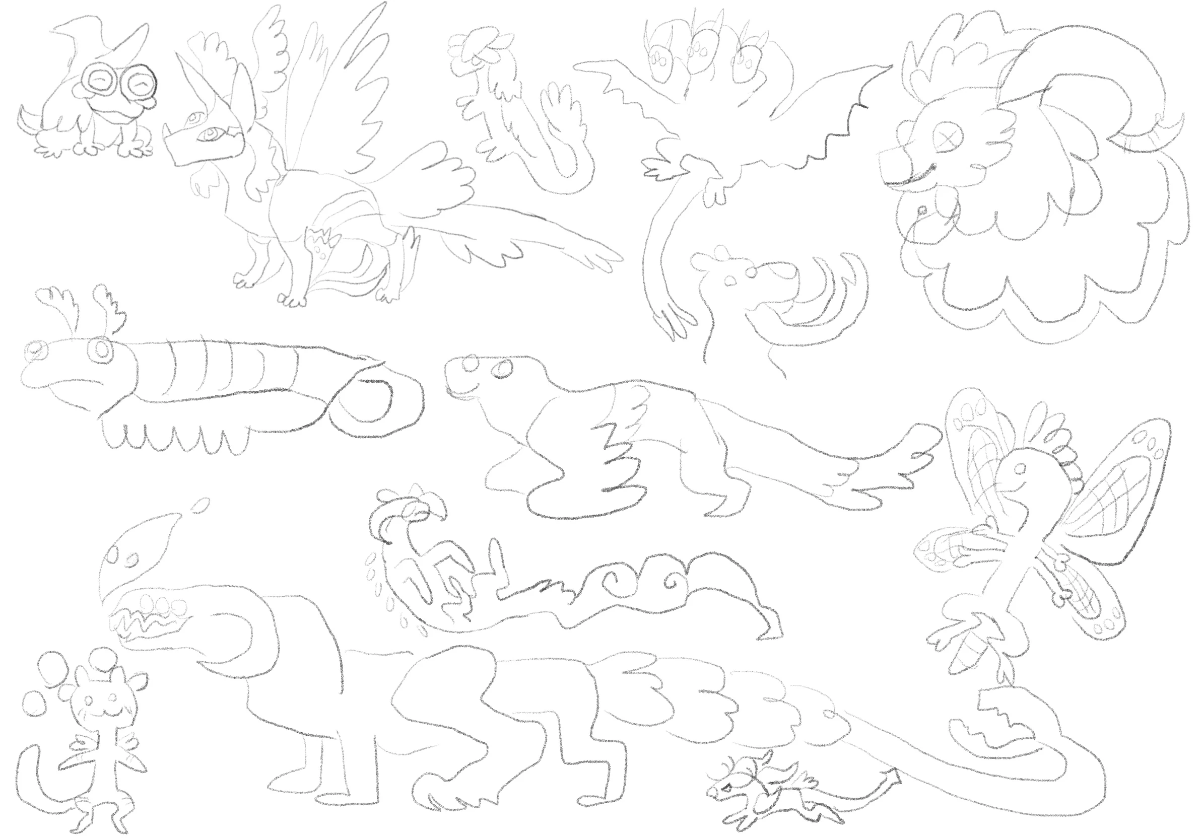 Drawing critures from memory + doodoo anatomy | Fandom